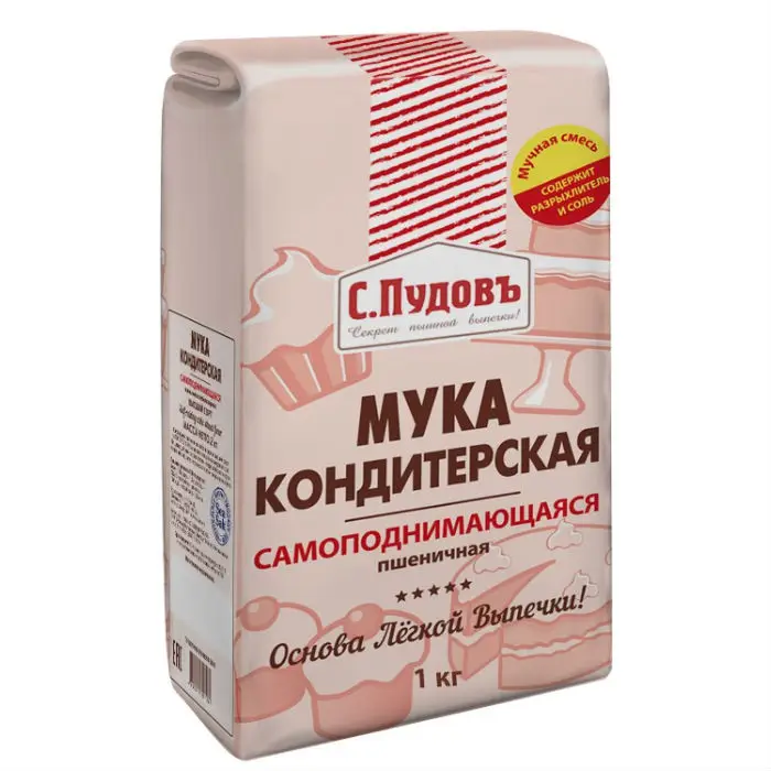 Мука кондитерская самоподнимающаяся пшеничная С.Пудовъ 1 кг. купить по ...
